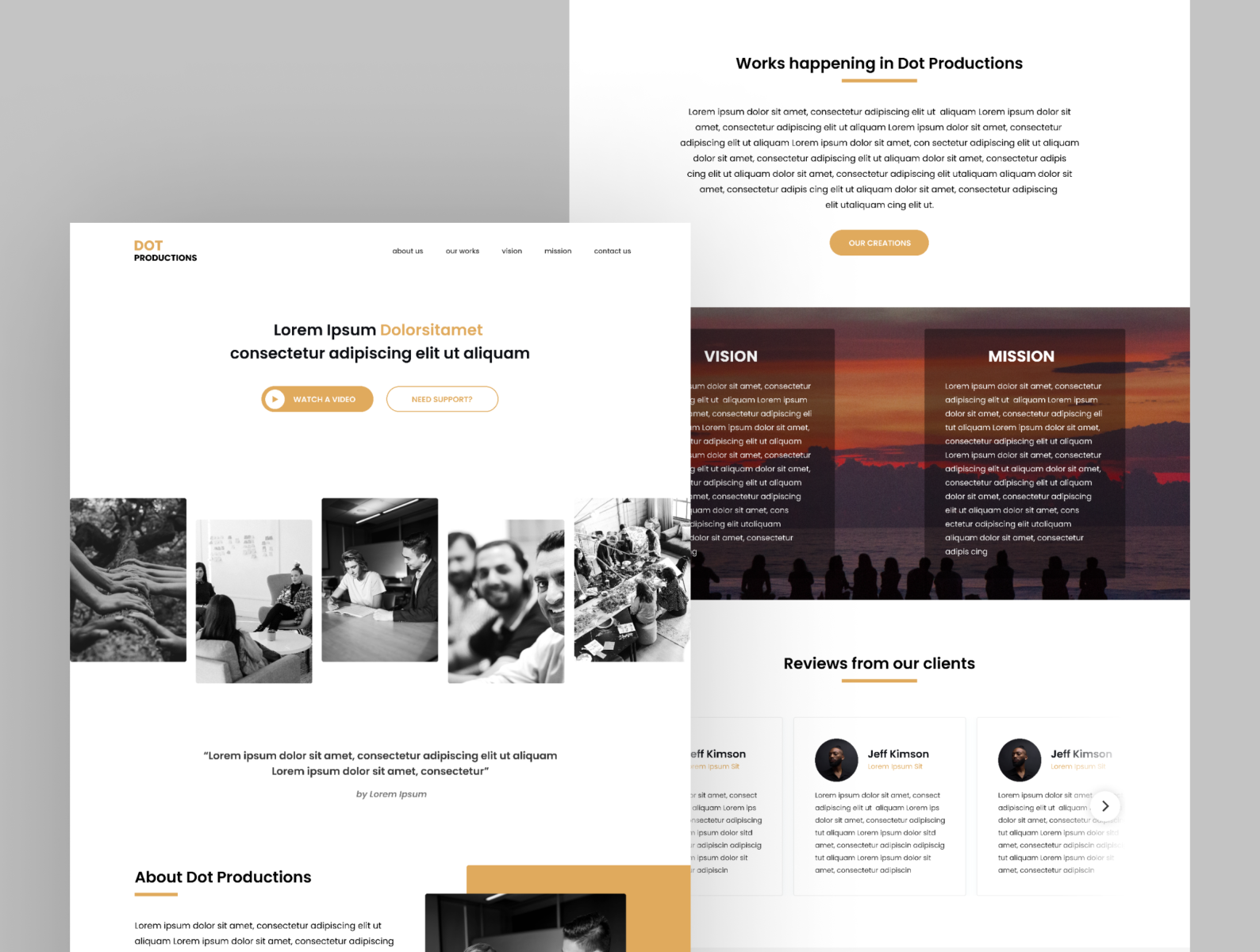 Organization Landing Page by Guhan Baskar on Dribbble