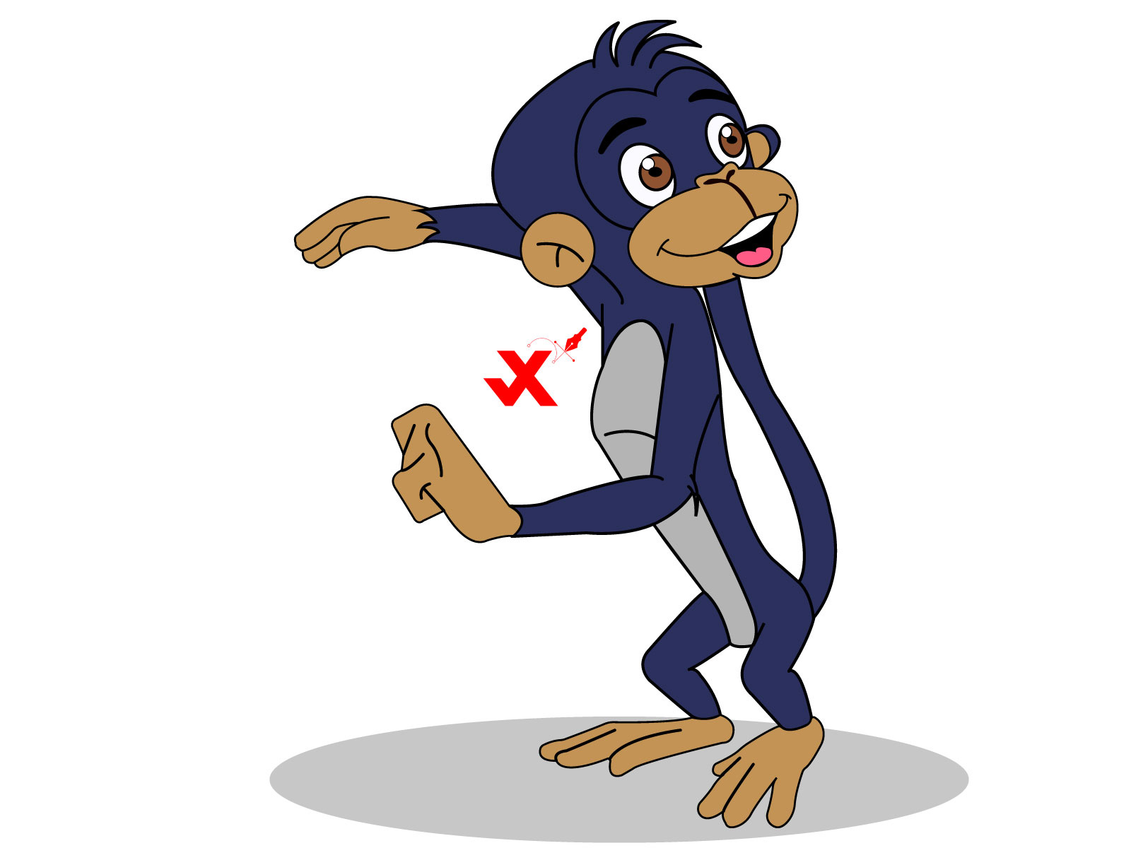 Jaggu The Monkey (From Chota Veem) by Johirul Islam Johan on Dribbble