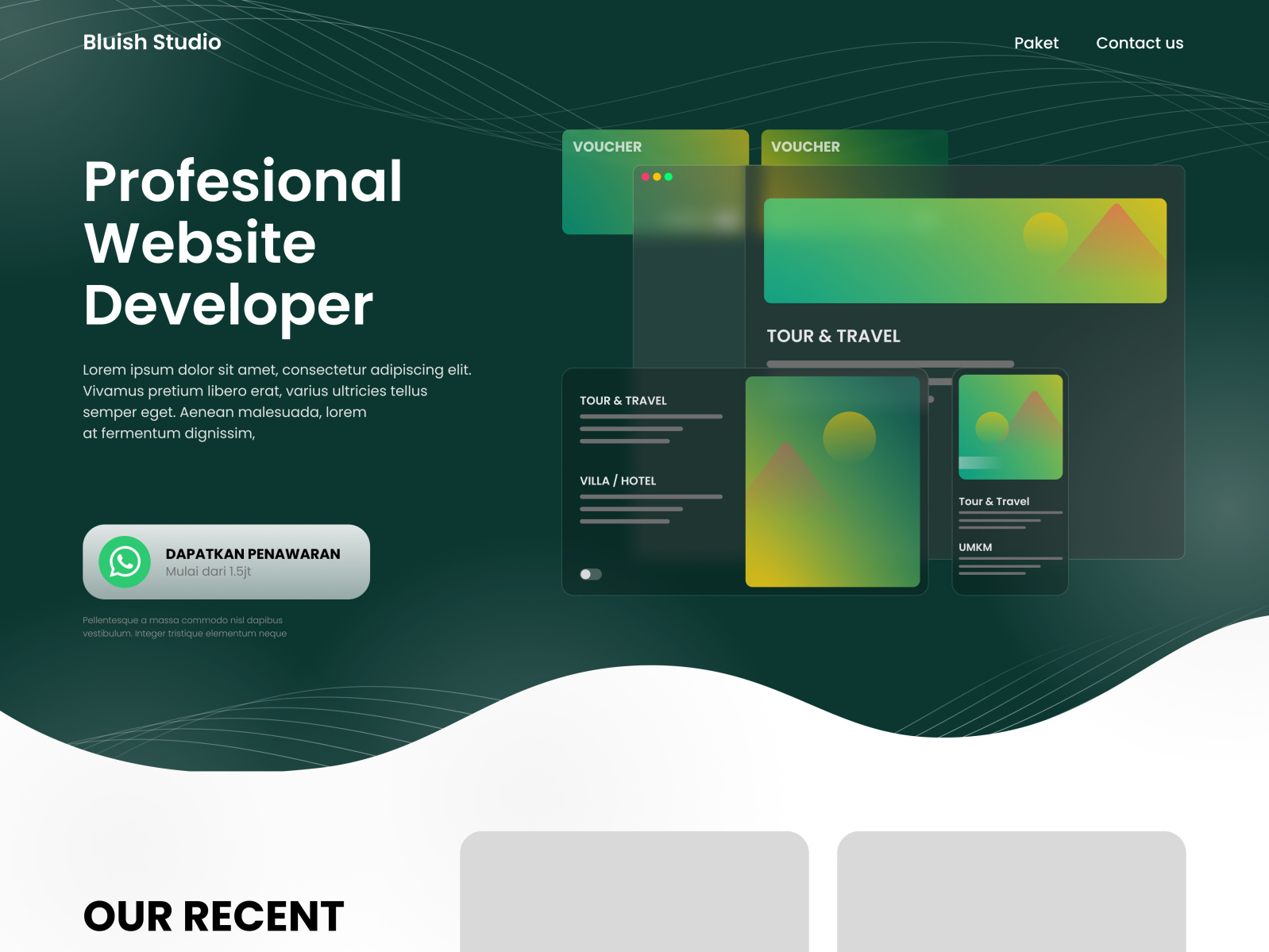 UI Web Portfolio Concept by Sudarma Putra on Dribbble
