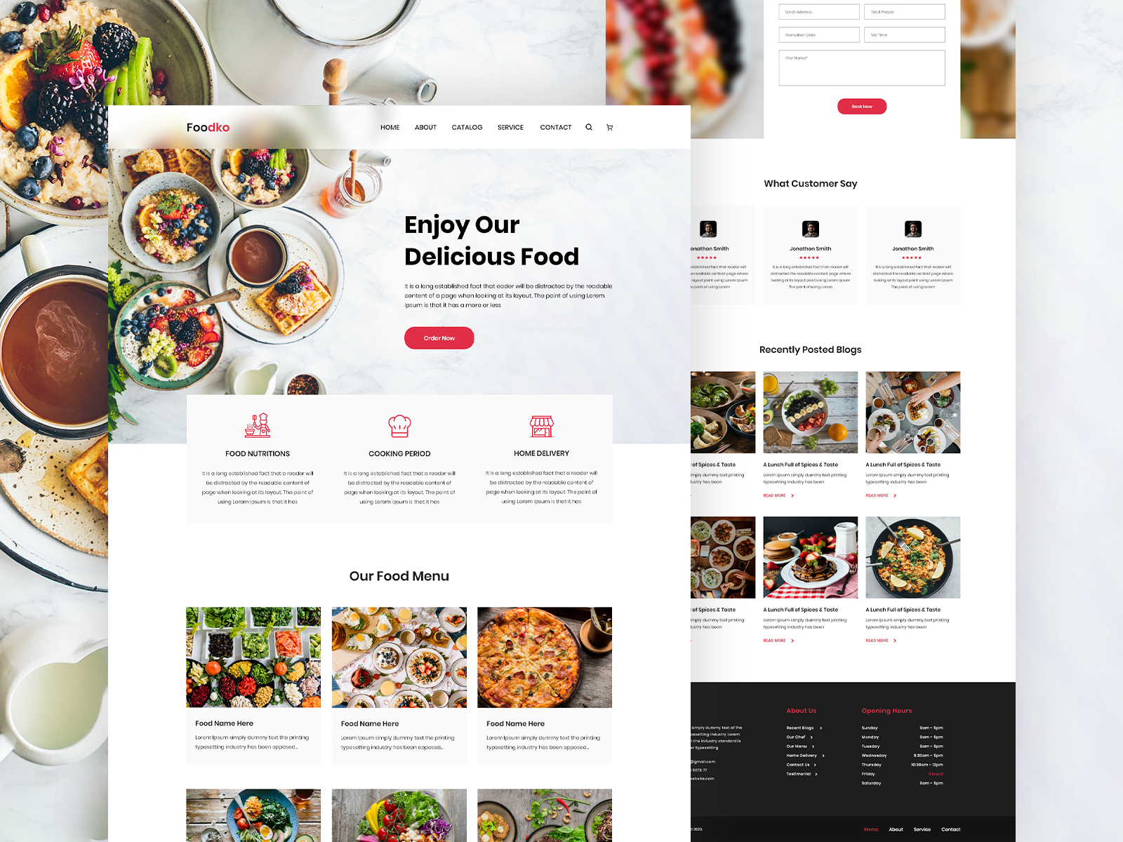 Foodko - Restaurant Food Website Design by Kolim Ahmed 🤴 on Dribbble