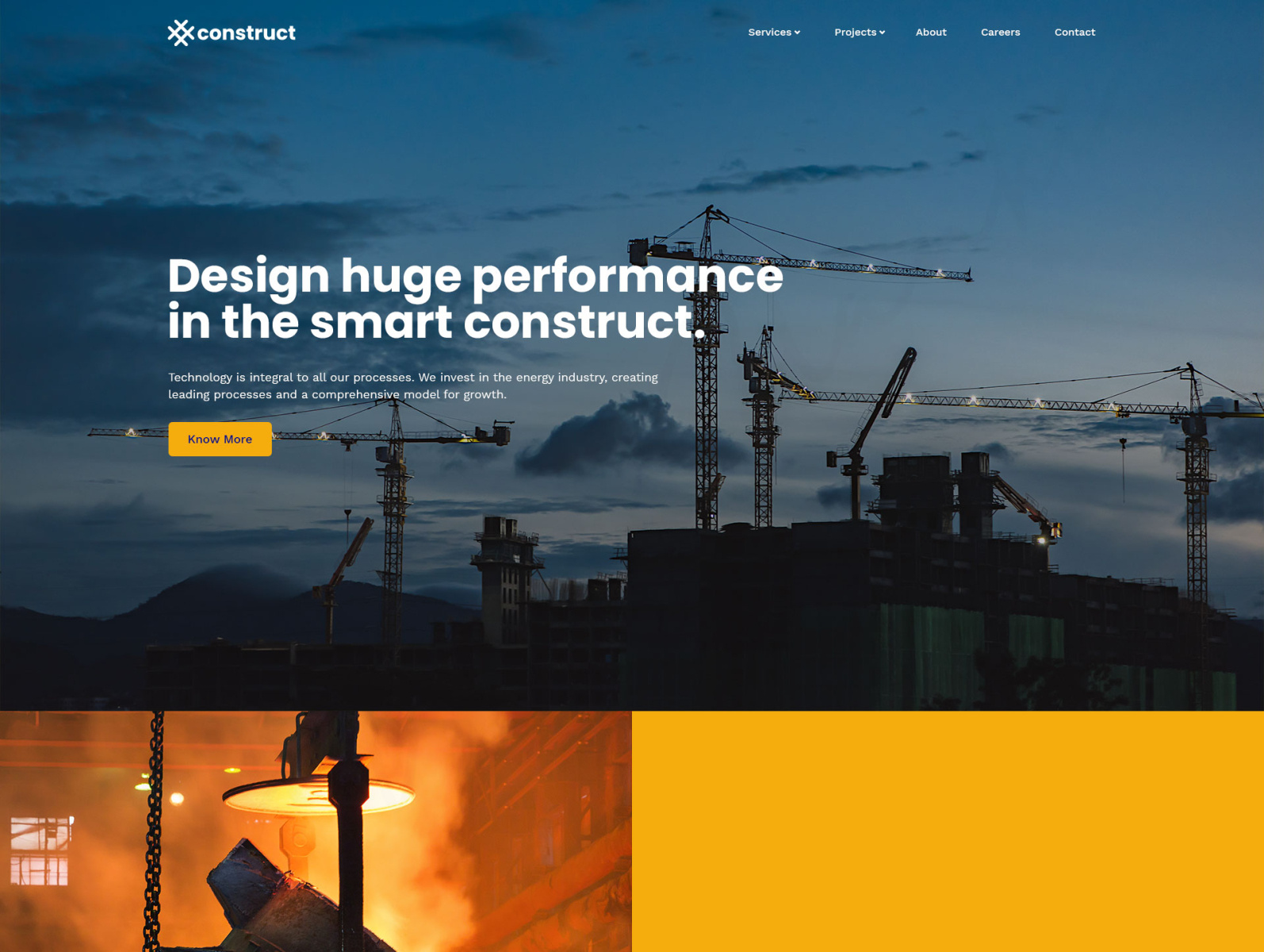 Engineering Website Layout by Priyank on Dribbble