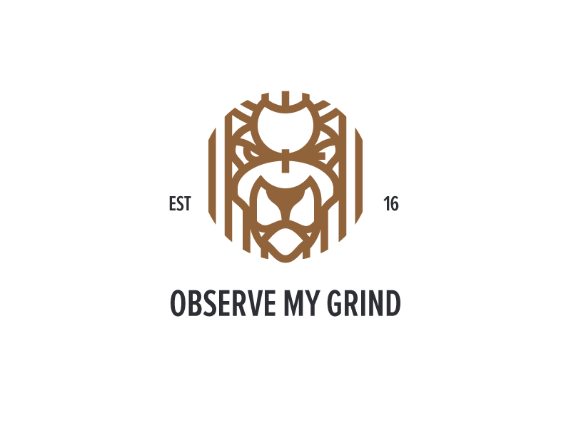 Observe My Grind Logo--V2 by Jeremy Clardy on Dribbble
