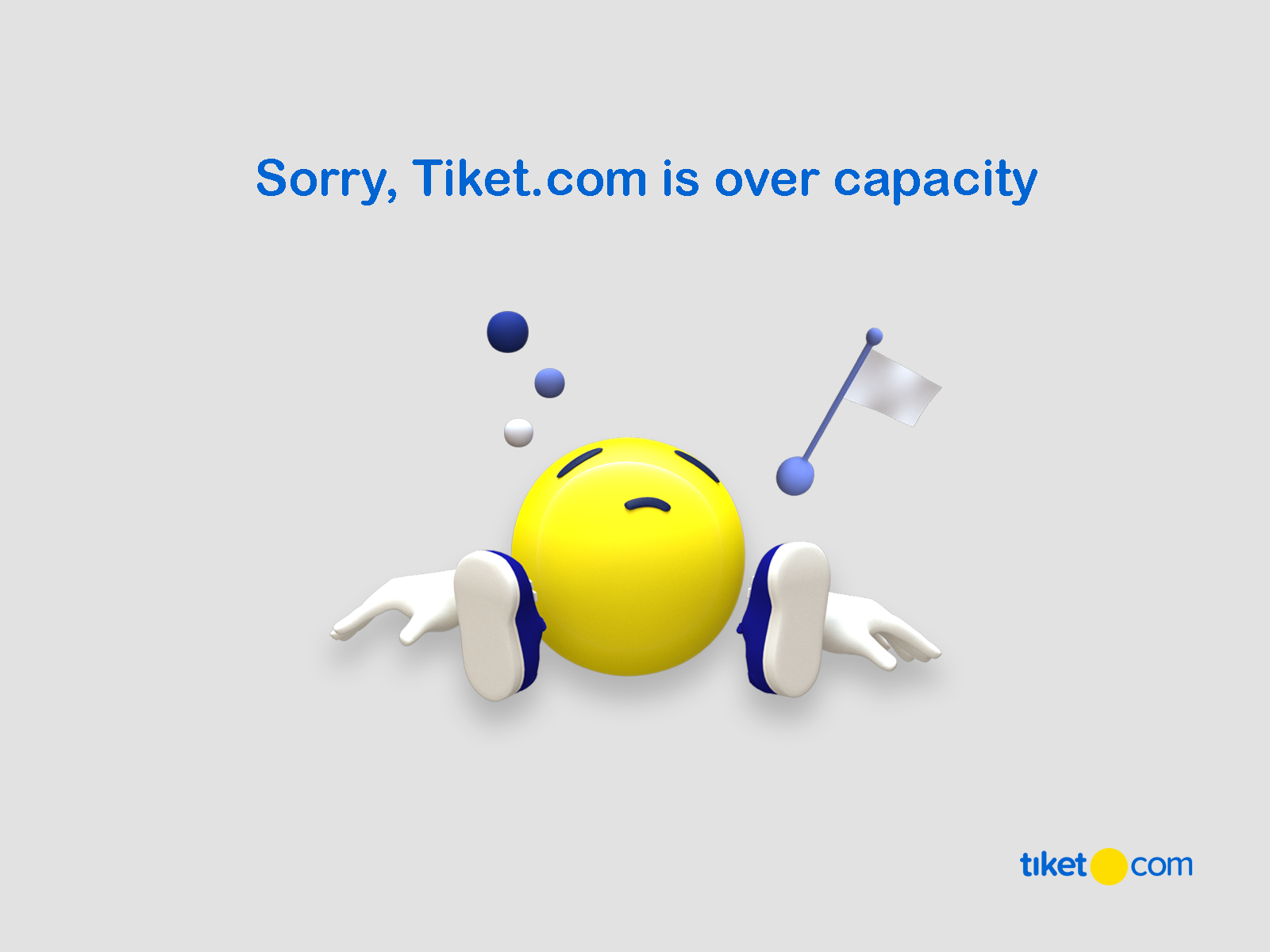 Tiket.com - TMan Over Capacity Page by Ivan Yoshua on Dribbble