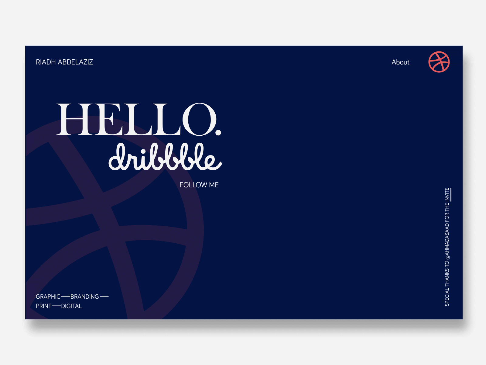 Hello. by Riadh on Dribbble