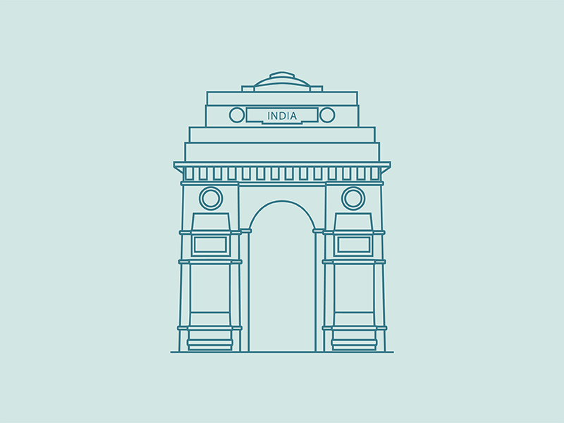 India Gate by Parag Nandi on Dribbble