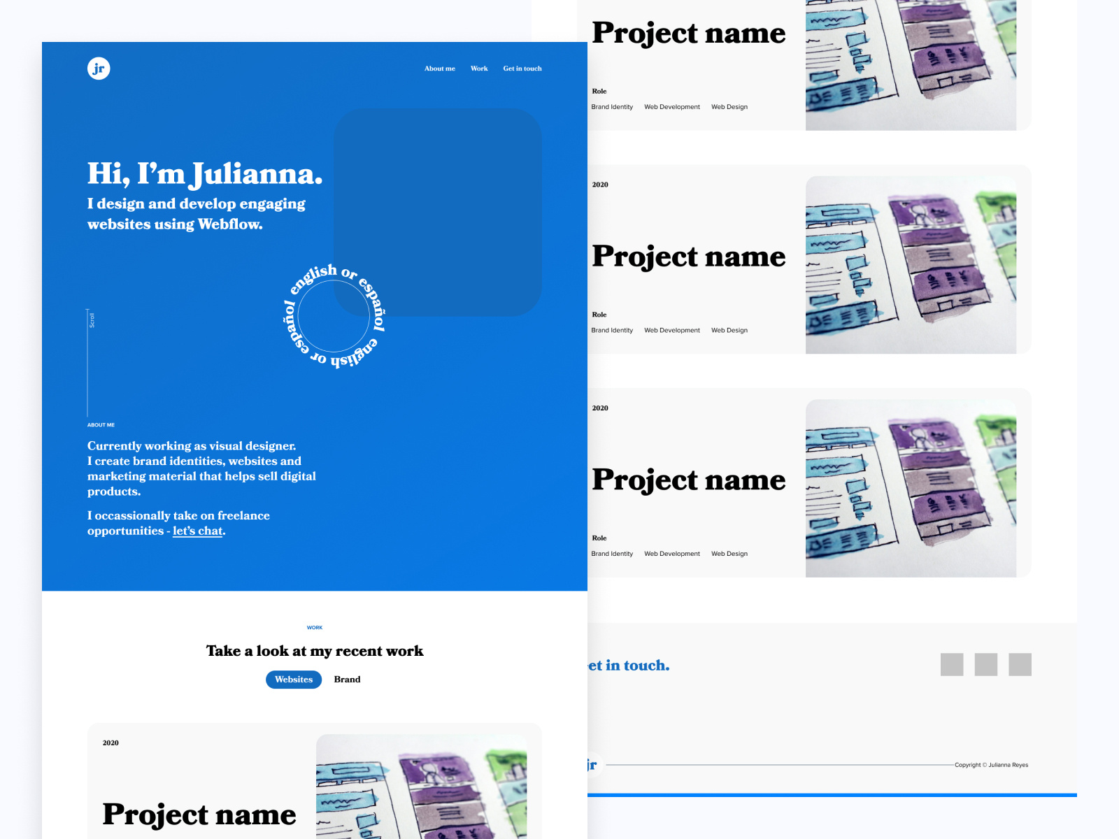 My Portfolio by Julianna Reyes on Dribbble