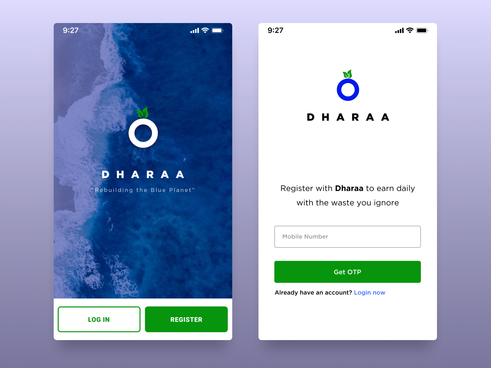 DHARAA mobile app by Vivek Singh on Dribbble