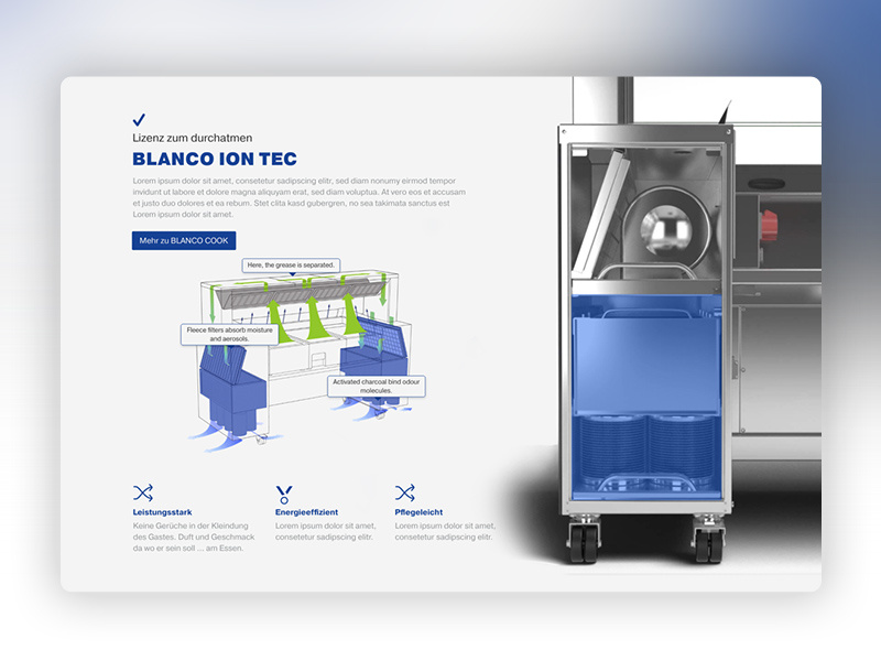 Blanco Webdesign Landingpage Piece by Ruben "the Bear" Böhler on Dribbble