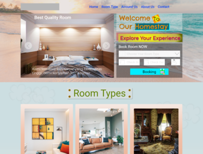 Homestay Website UI Design by emil fitranshah on Dribbble