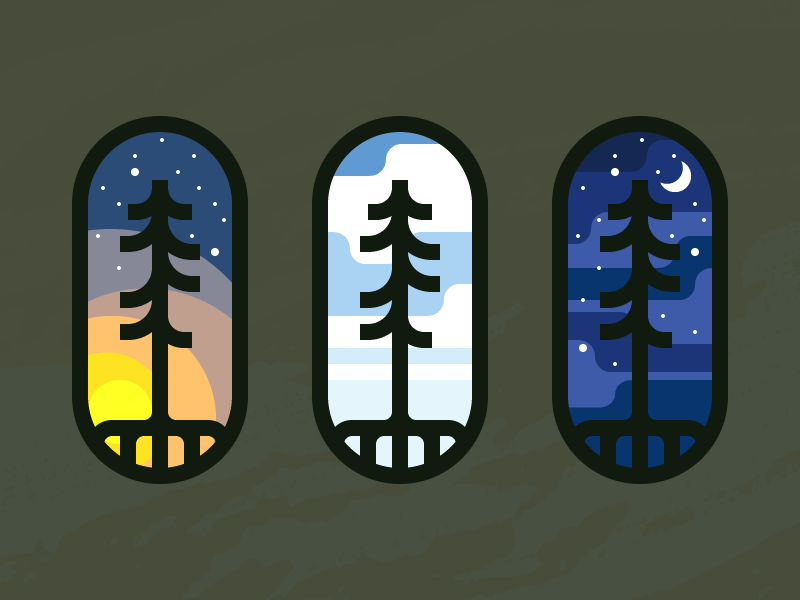Tree Patches by Joshua Gille on Dribbble