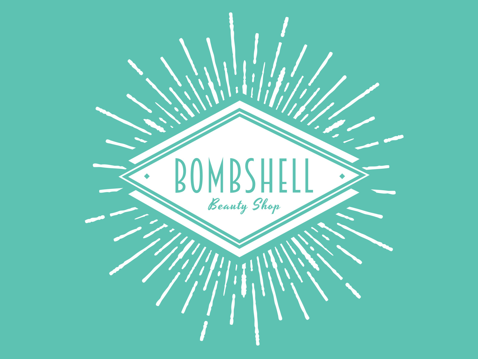 Bombshell Beauty Shop logo by Terri Edillon on Dribbble