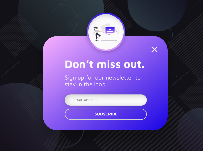 Day #016 : Popup / Overlay UI by Siddhant giri on Dribbble
