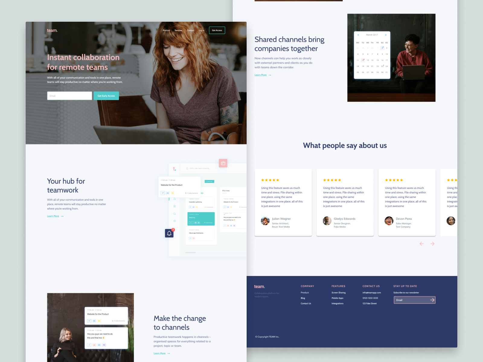TeamApp by Keith Afadi on Dribbble