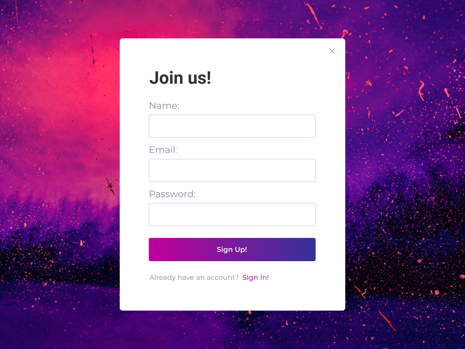 First shot. Daily UI by Alina on Dribbble