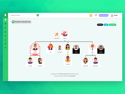 Family Tree Builder by Khalid Puerto on Dribbble