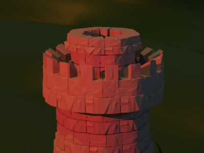 Evil Tower by Justin Castaneda on Dribbble