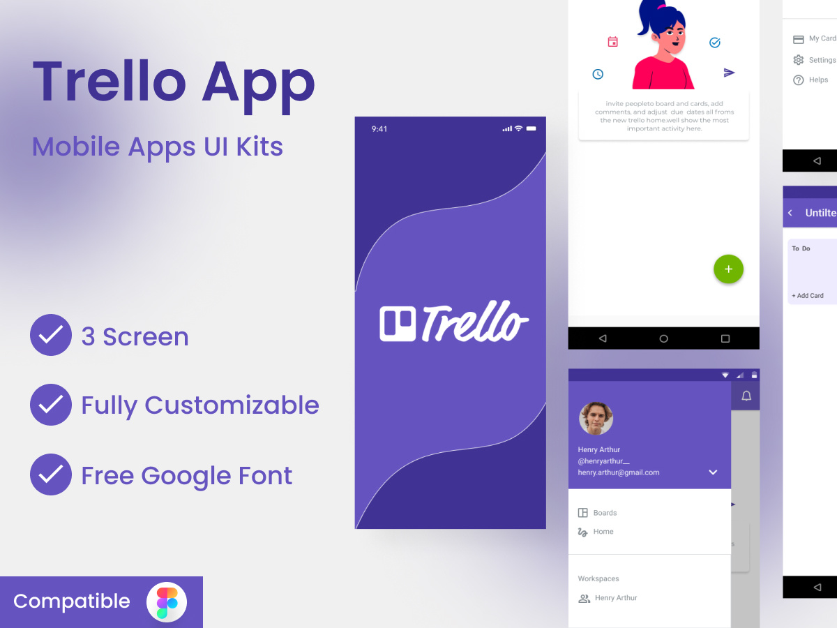 Redesign Trello App UI Kits by kanguiux on Dribbble