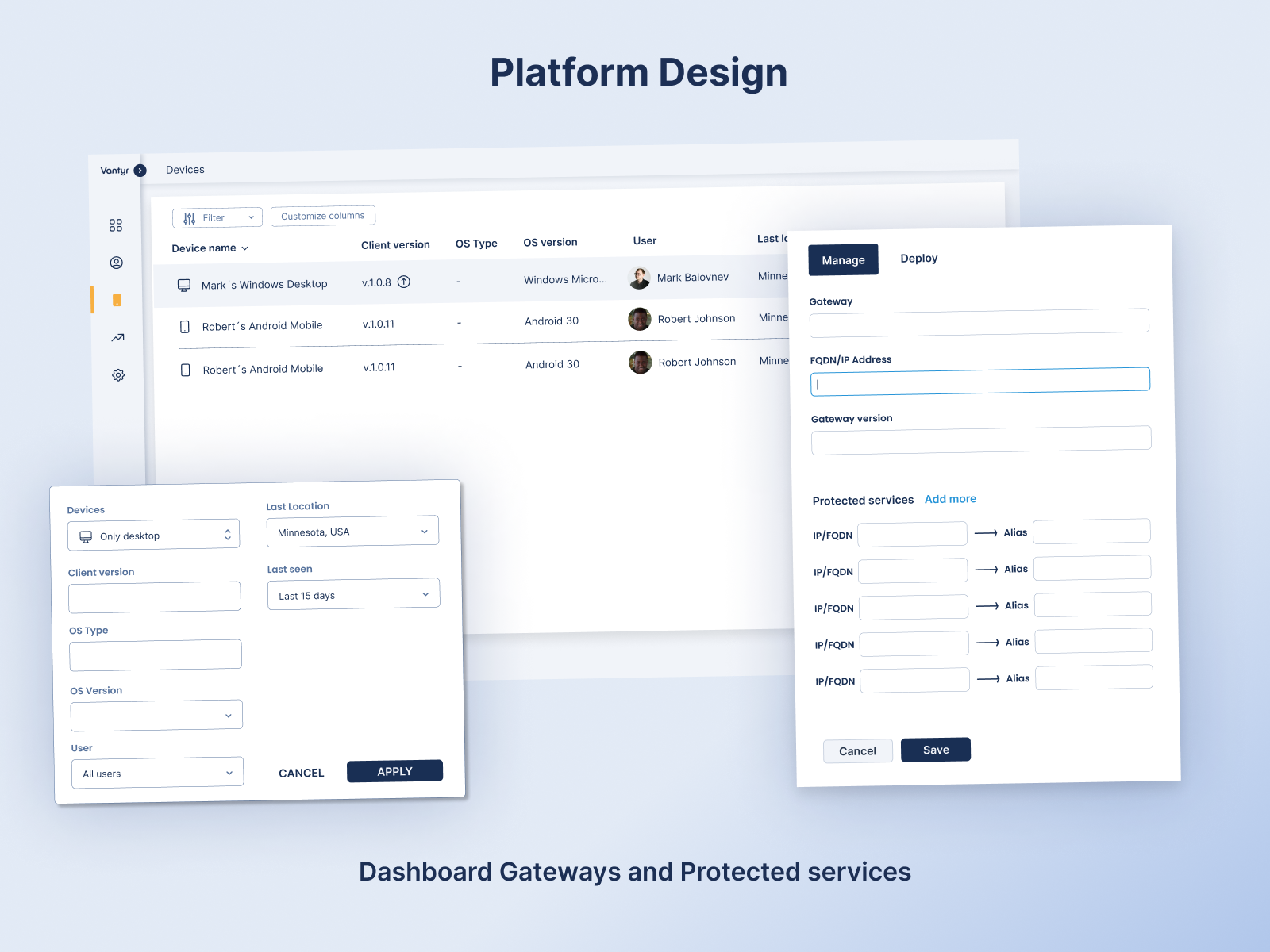 Platform UI Design by Federico on Dribbble