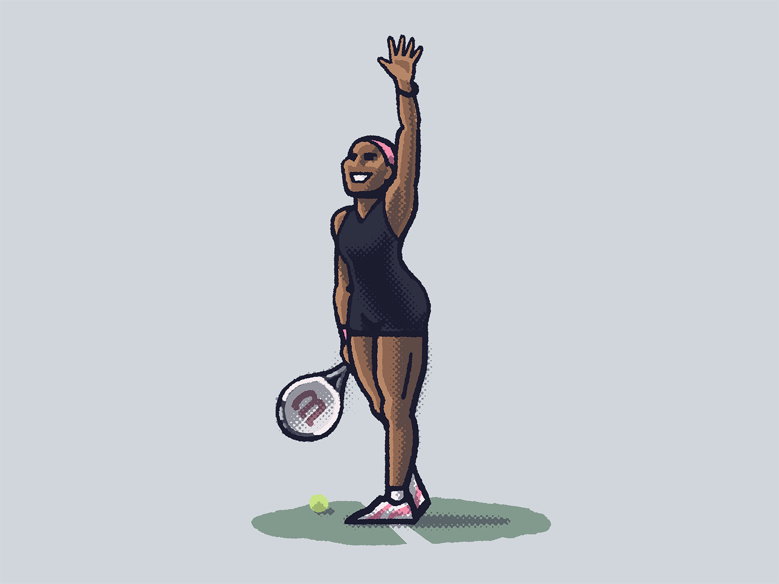 Serena Williams Animated Gif by Mario Zucca on Dribbble
