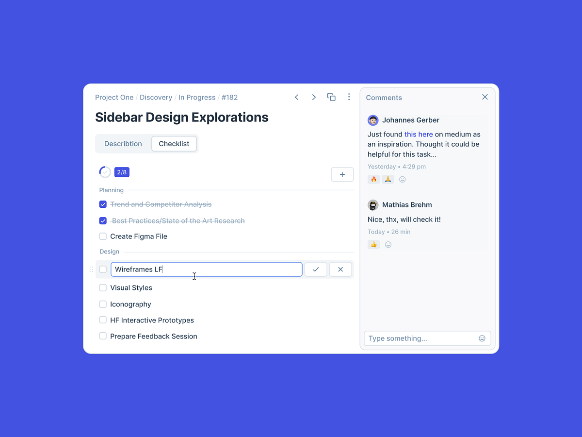 Task Modal Component by Johannes Gerber on Dribbble