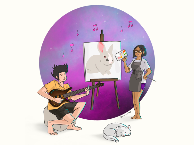 Quarantine life by Maisha dela Cruz on Dribbble