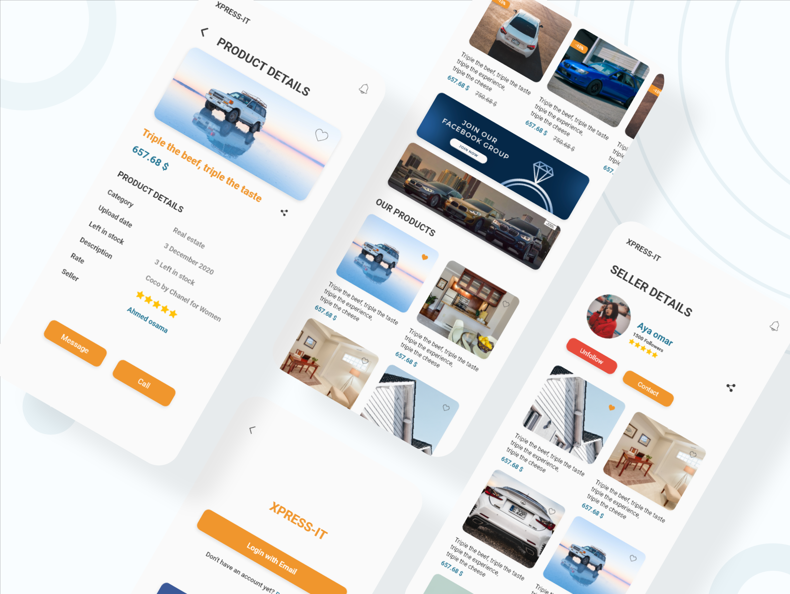 B2C mobile app by Monika Michel on Dribbble