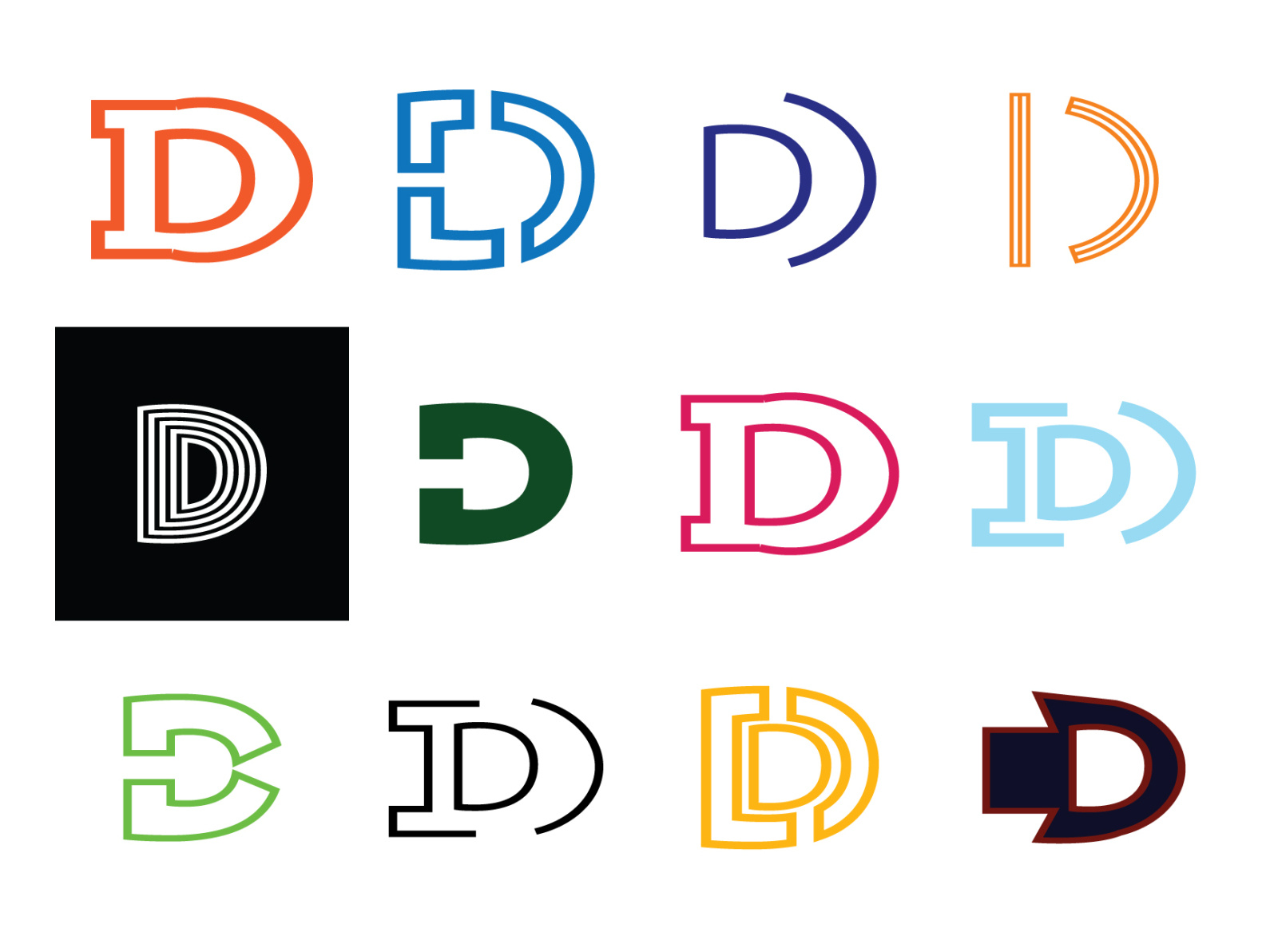 D letter 2 Converted by Md Rasel Ali on Dribbble