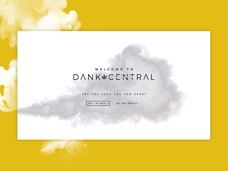 Dank Central Landing Page by Vrenny Werenisse on Dribbble