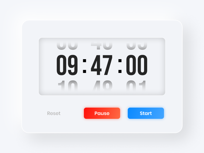 Digital Timer by Thejus R on Dribbble