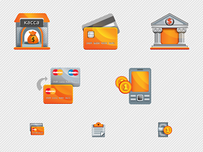 Orange Icons by Elena Kuznetsova on Dribbble