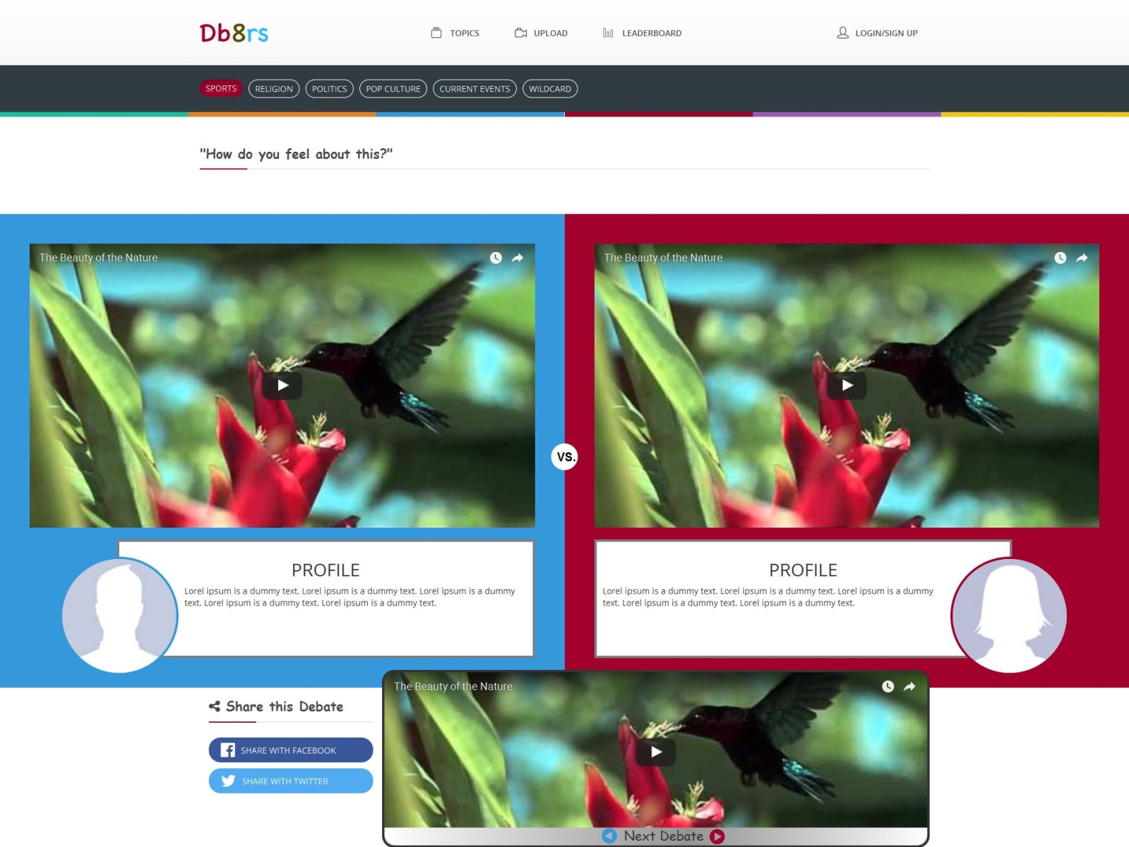 Web Template by Rajesh on Dribbble