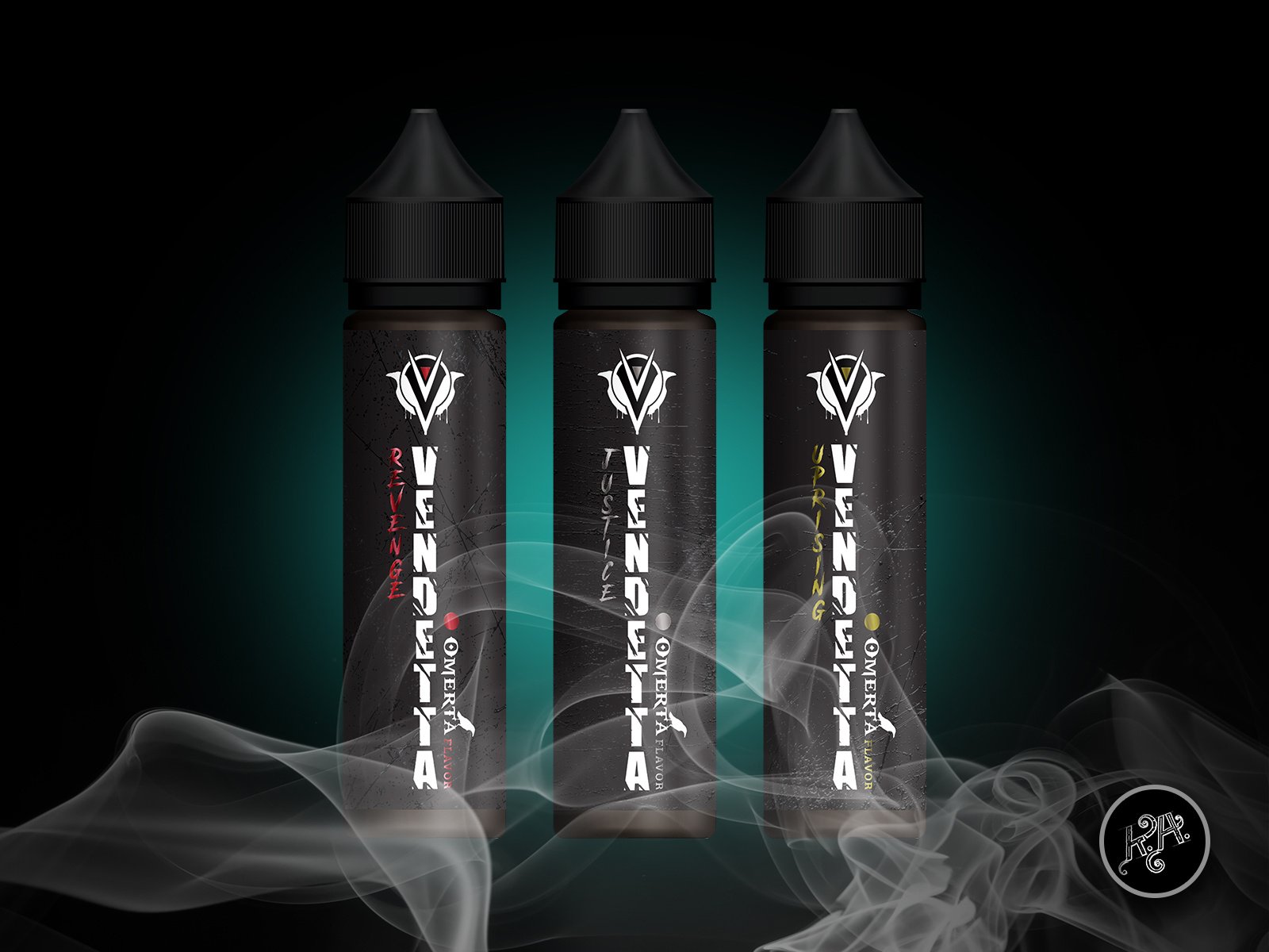 Omerta e-liquid series label design by KateAFantasy on Dribbble