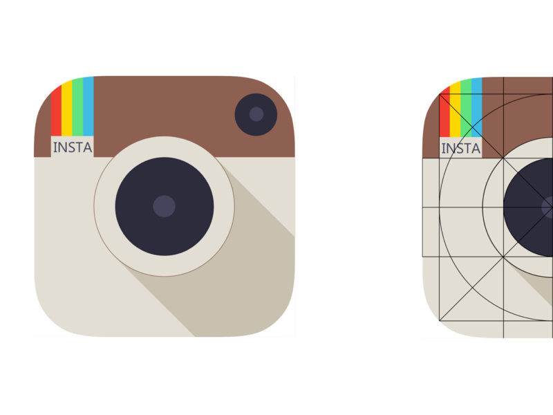 Instagram flat icon by richard_karsten on Dribbble