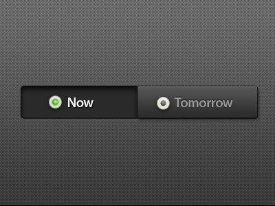 Now Tomorrow Buttons by Made Of Greatness on Dribbble