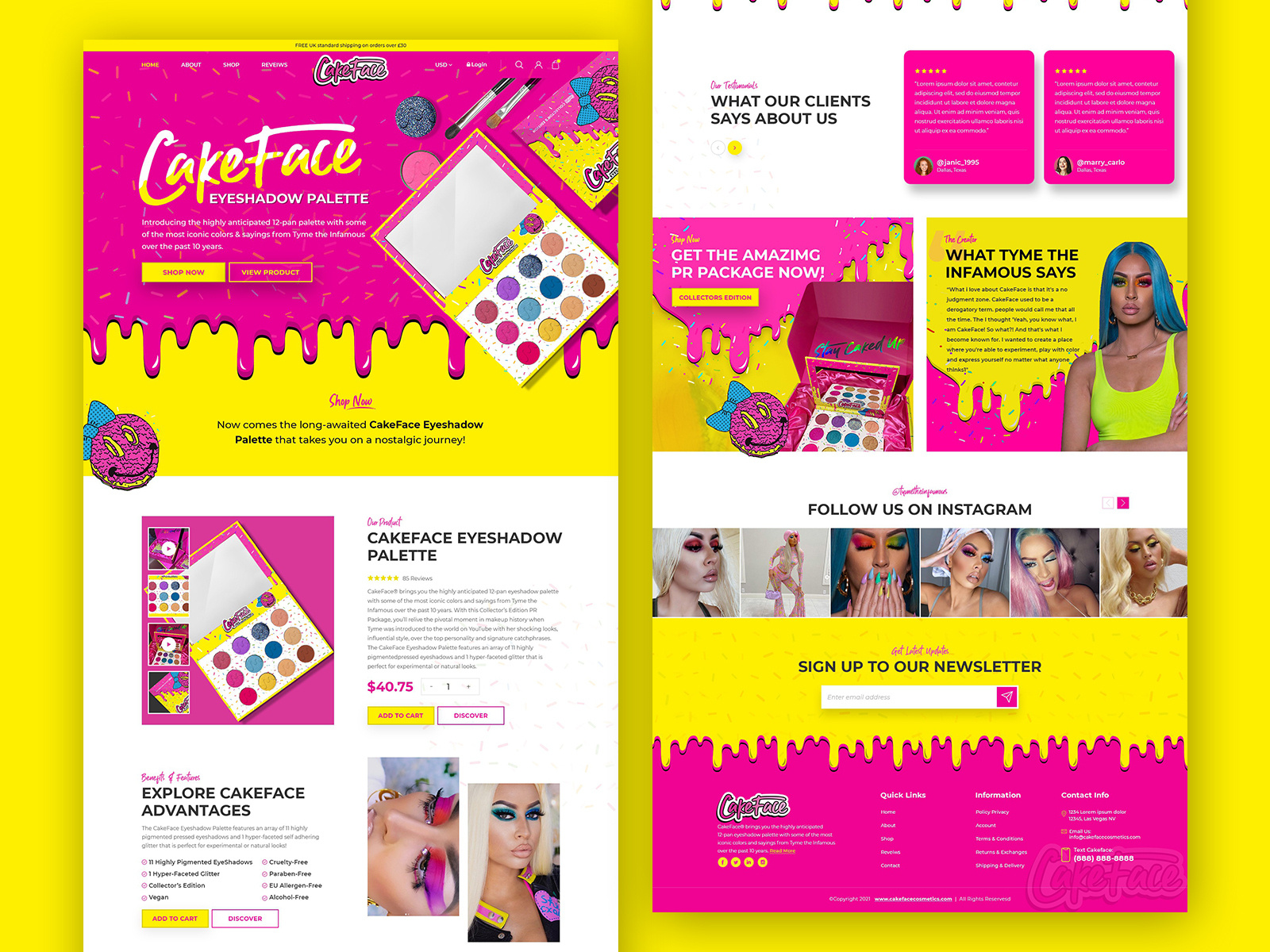 Beauty Brand Website Design by Ample Solutions on Dribbble