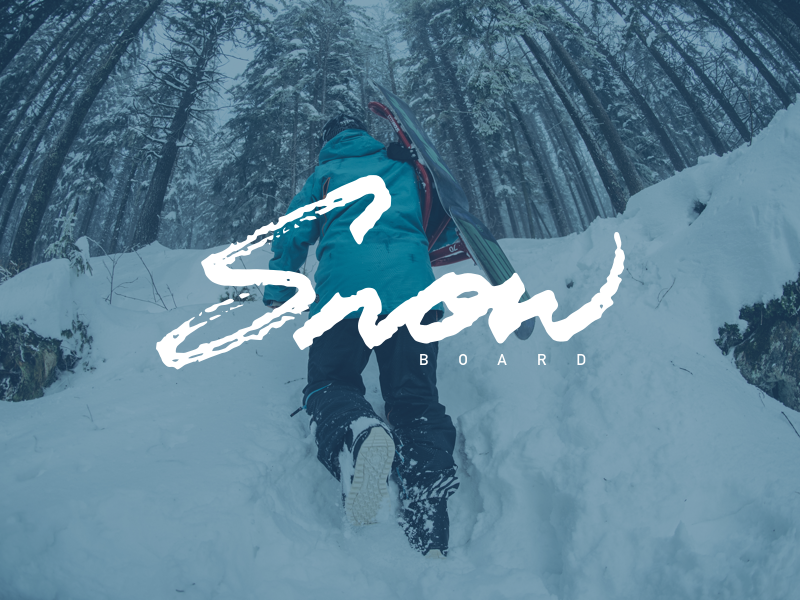 Snow Lettering by Josh Whann on Dribbble