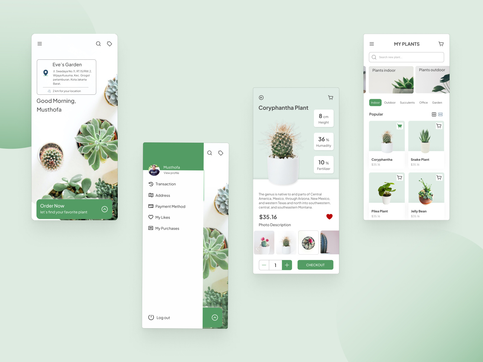 Crop app - plant online shop platform by Musthofa abdul hakim on Dribbble