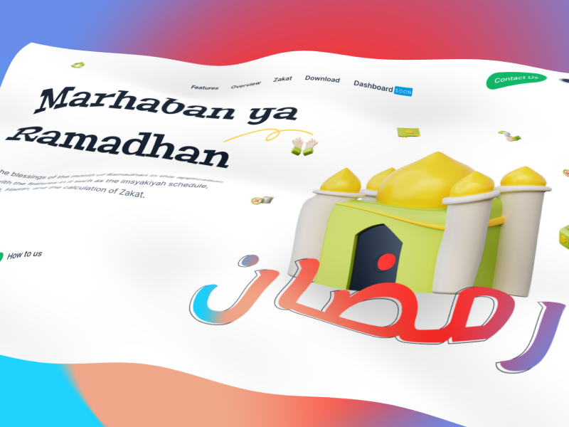 Mukhsin.id | Hero section | Light mode by Musthofa abdul hakim on Dribbble