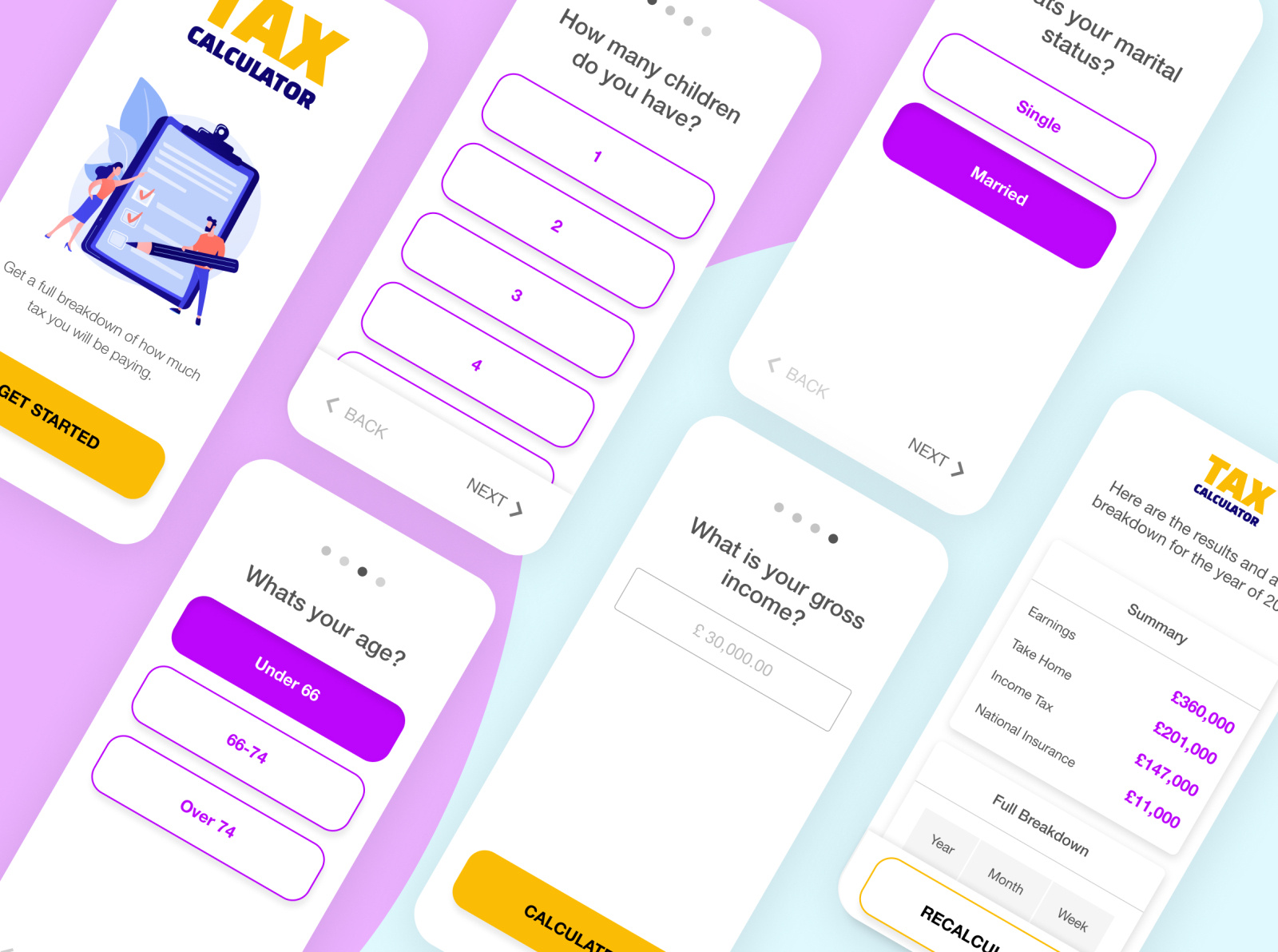 Calculator by Remy on Dribbble