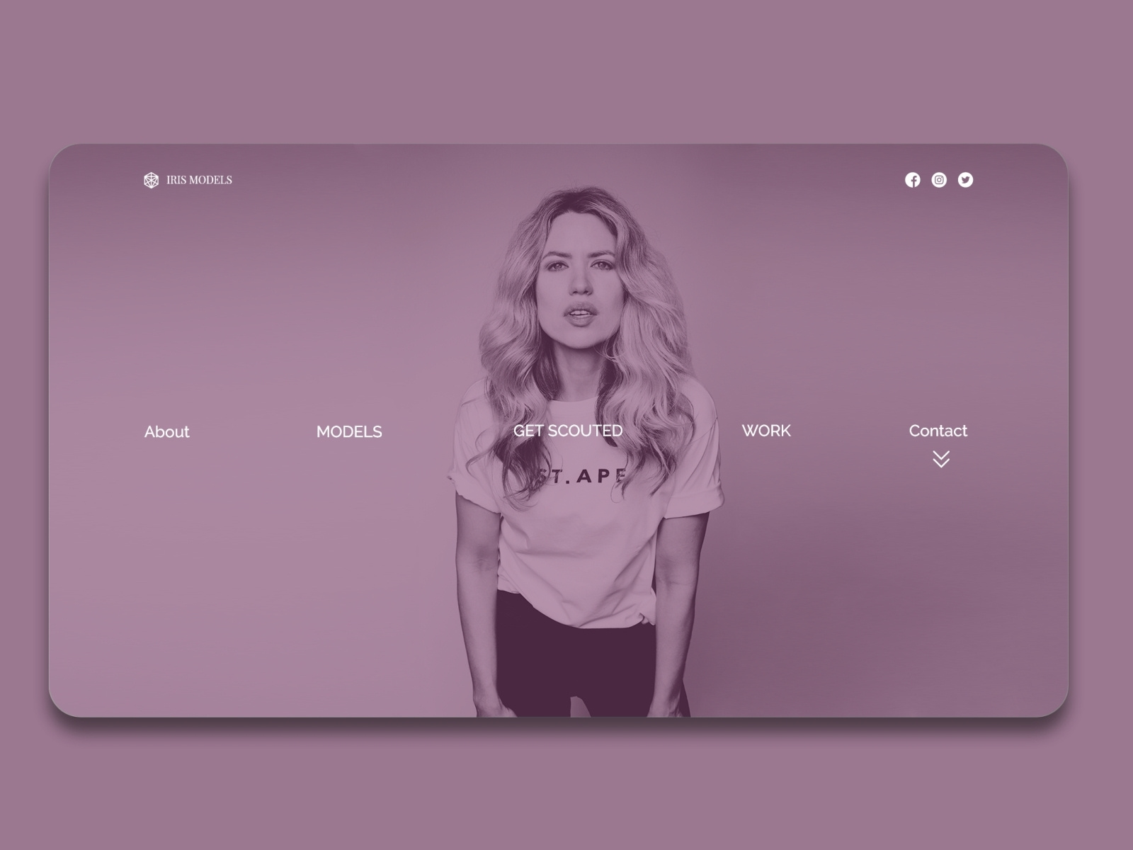 Modelling Agency Landing Page by Surabhi Kishor on Dribbble