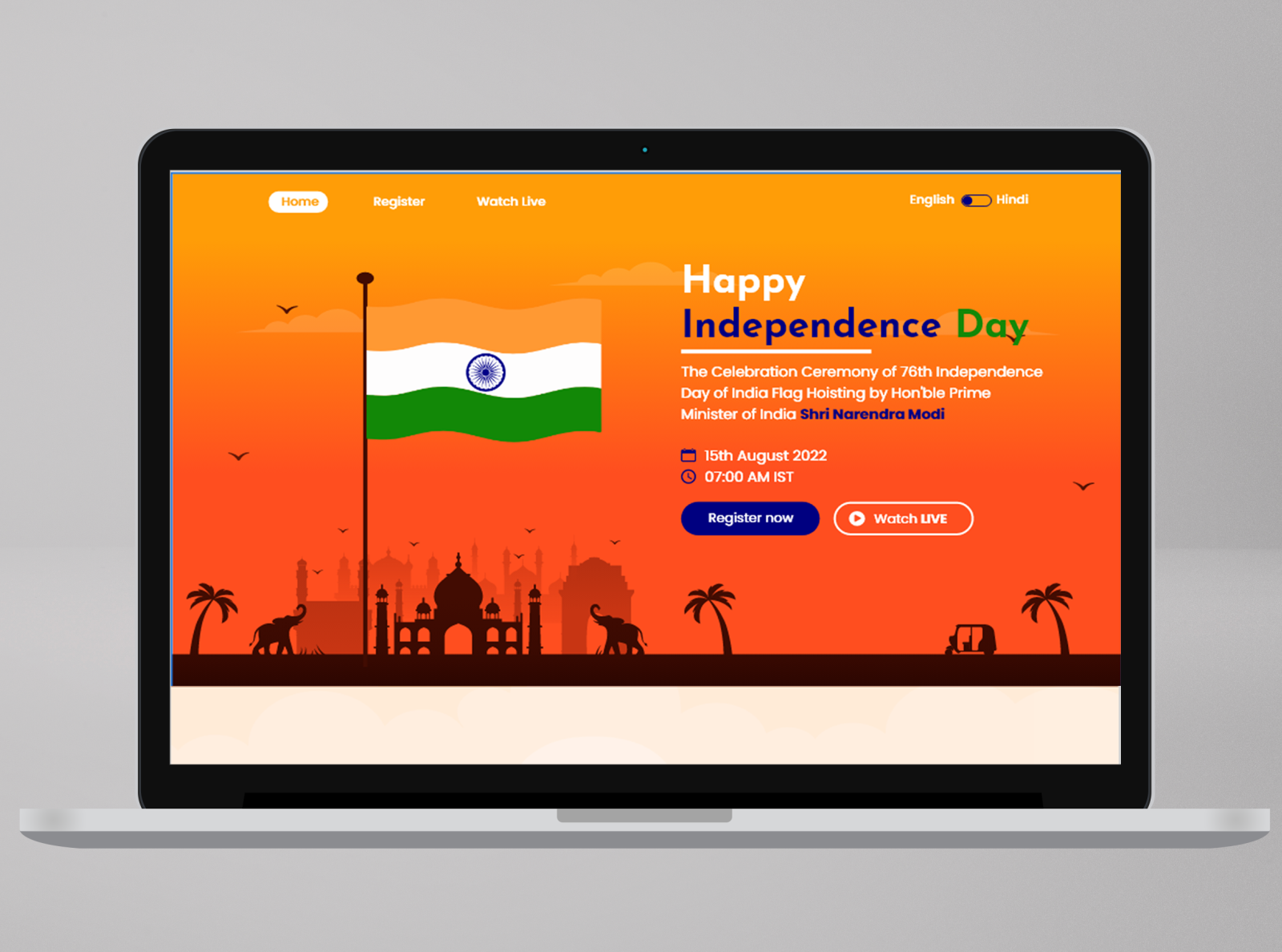 Independence day website redesigning🔥 by Pratyush Kumar (Product ...
