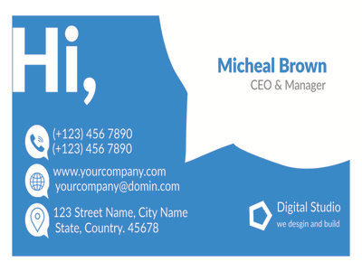 BUSINESS CARD by Mahfuz-Kaiser on Dribbble