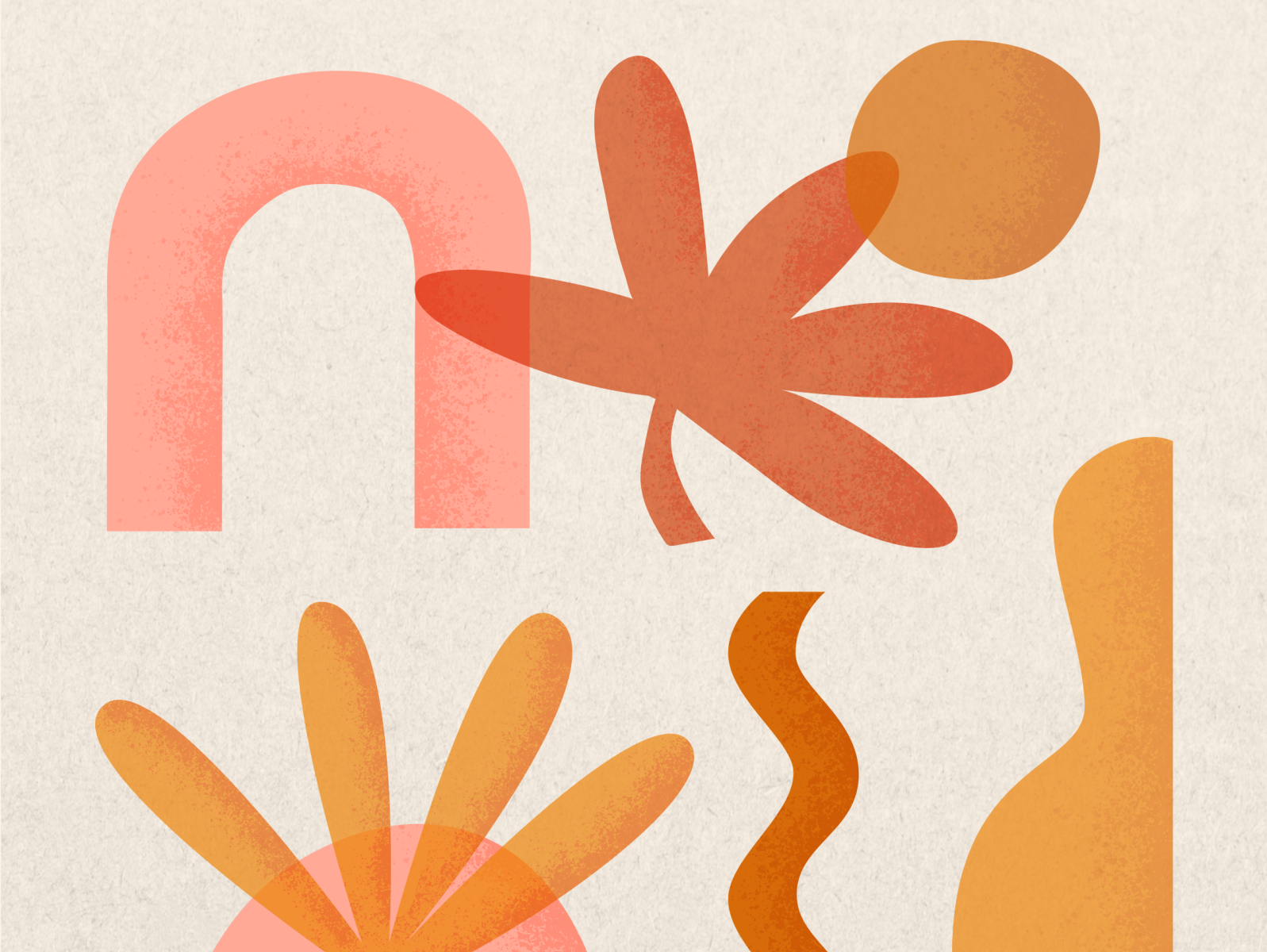 Illustration Abstract Forms by Lauren B. on Dribbble