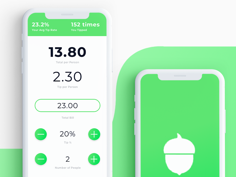 Calculator for Tipping -- Daily Ui 004 by Ken Grier on Dribbble