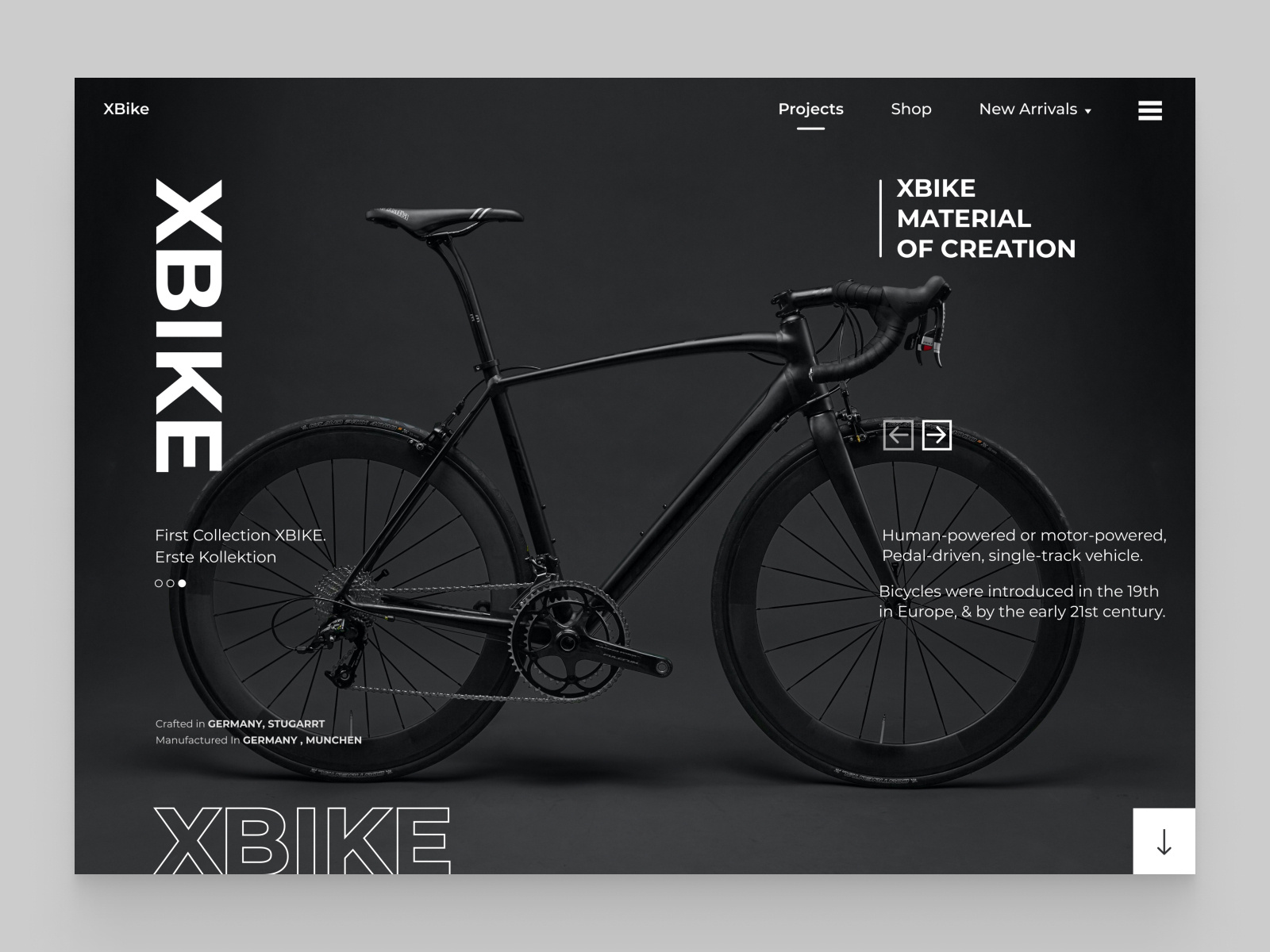 Bike website UX-UI by MoroLabs on Dribbble