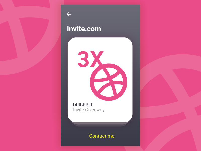 3X Dribbble Invite by Nilesh Zende on Dribbble