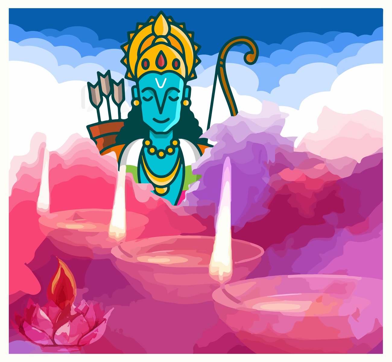lord rama by Sahil Bawalia on Dribbble