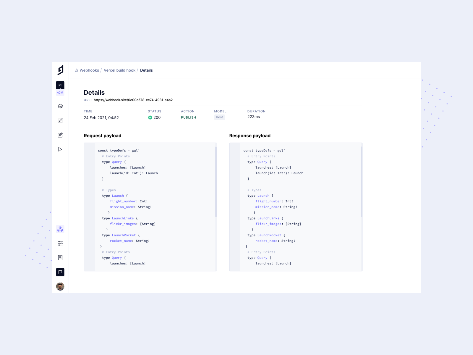 Webhooks design by Sanjana Laddha on Dribbble