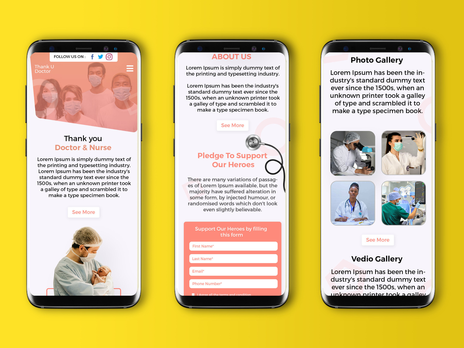 Phone View Website by shreya jain on Dribbble