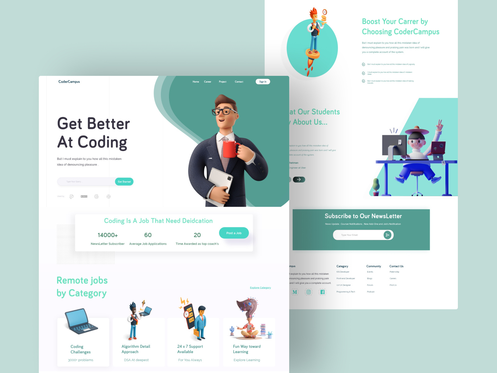 CODE-CAMPUS 💻 by MOHAMMED on Dribbble